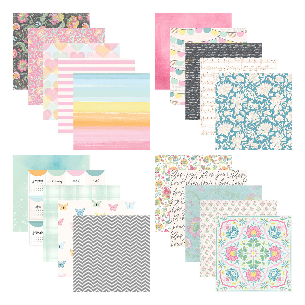 Rosie’s Studio Jubilee 6 x 6” Designer Paper Pad - Spellbinders Paper Arts