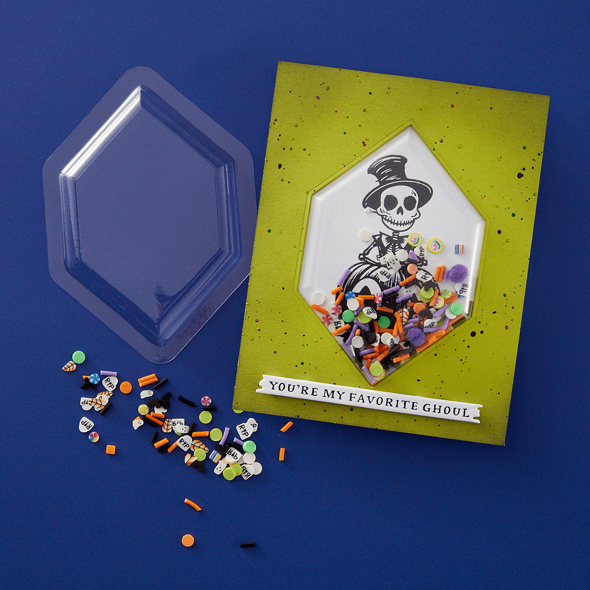Hexi-Gem Shaker Dome - 6 pack | Spellbinders - Spellbinders Paper Arts