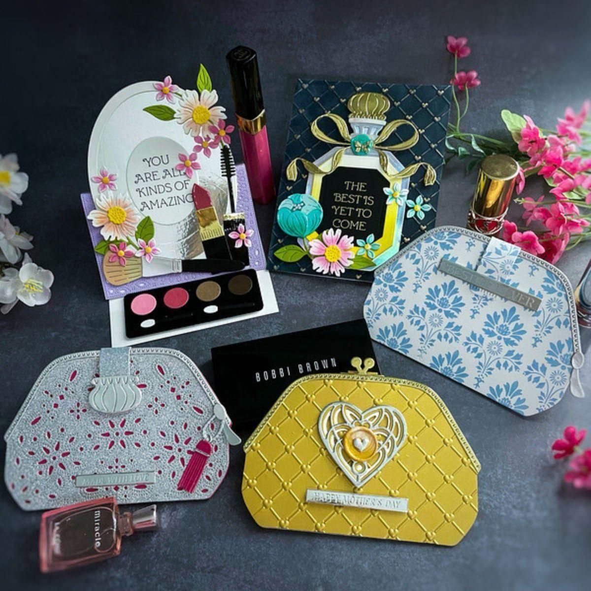 Gorgeous You Makeup Bag Etched Dies from the Gorgeous You Collection ...