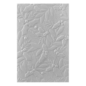 Holly & Foliage 3D Embossing Folder from the De-Light-Ful Christmas ...