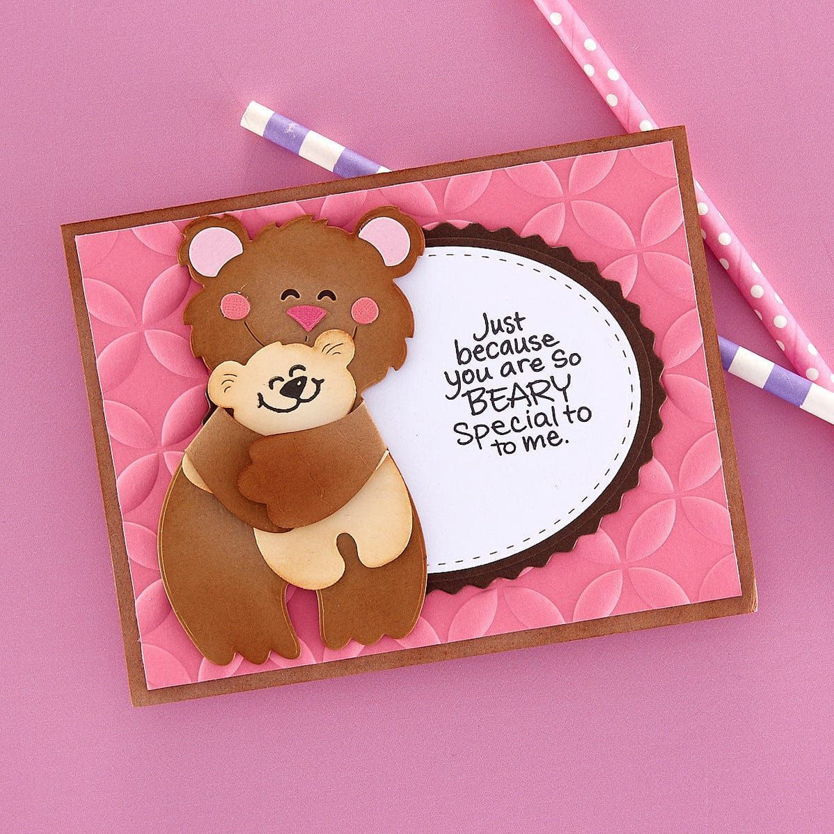Stampendous Bear Hugs Faces and Sentiments Clear Stamp Set from the ...