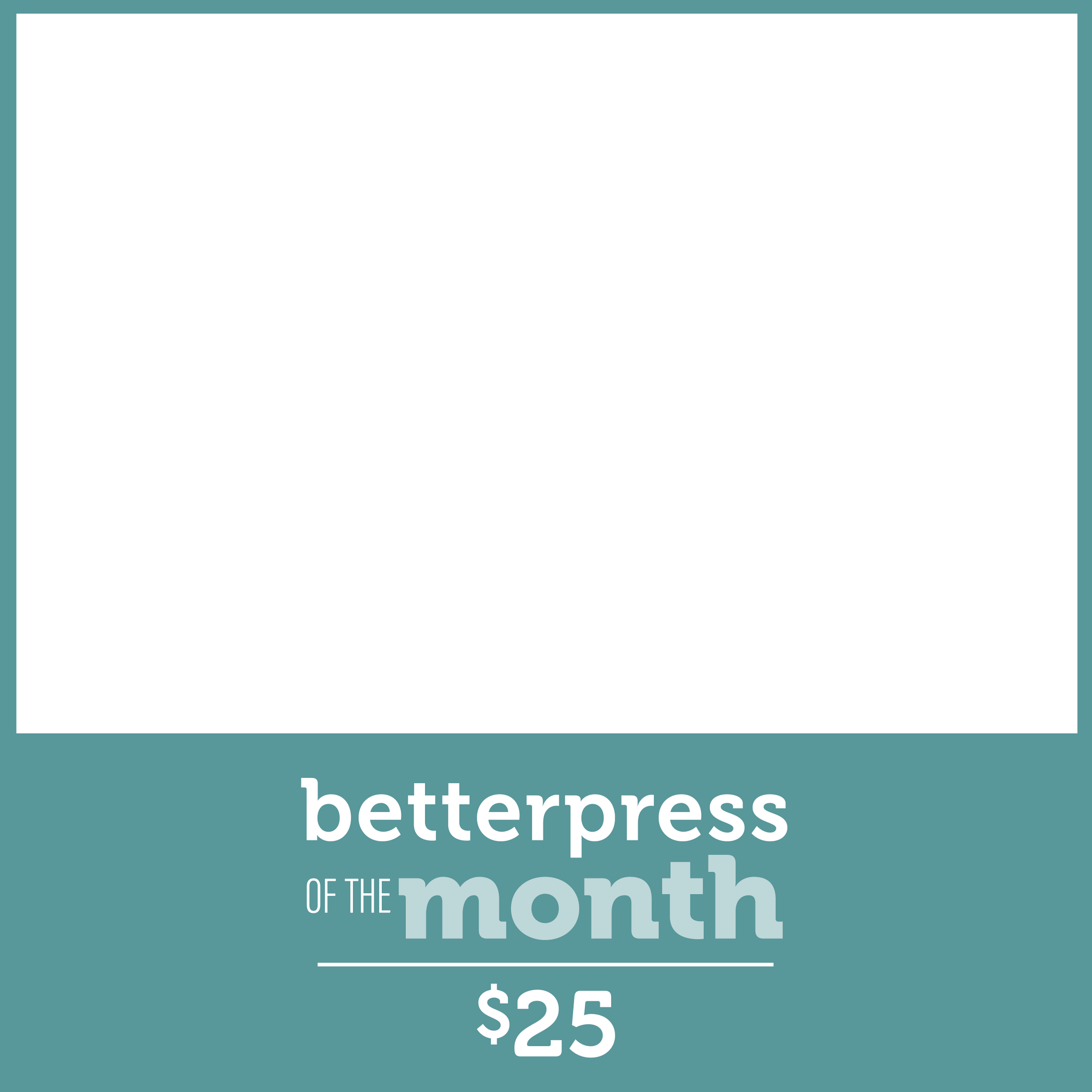 BetterPress Plate of the Month Membership - Spellbinders Paper Arts