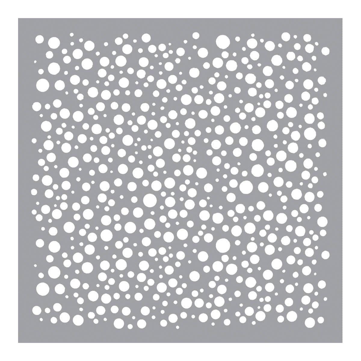 Random Bubbles Stencil 6 x 6" - Spellbinders Paper Arts