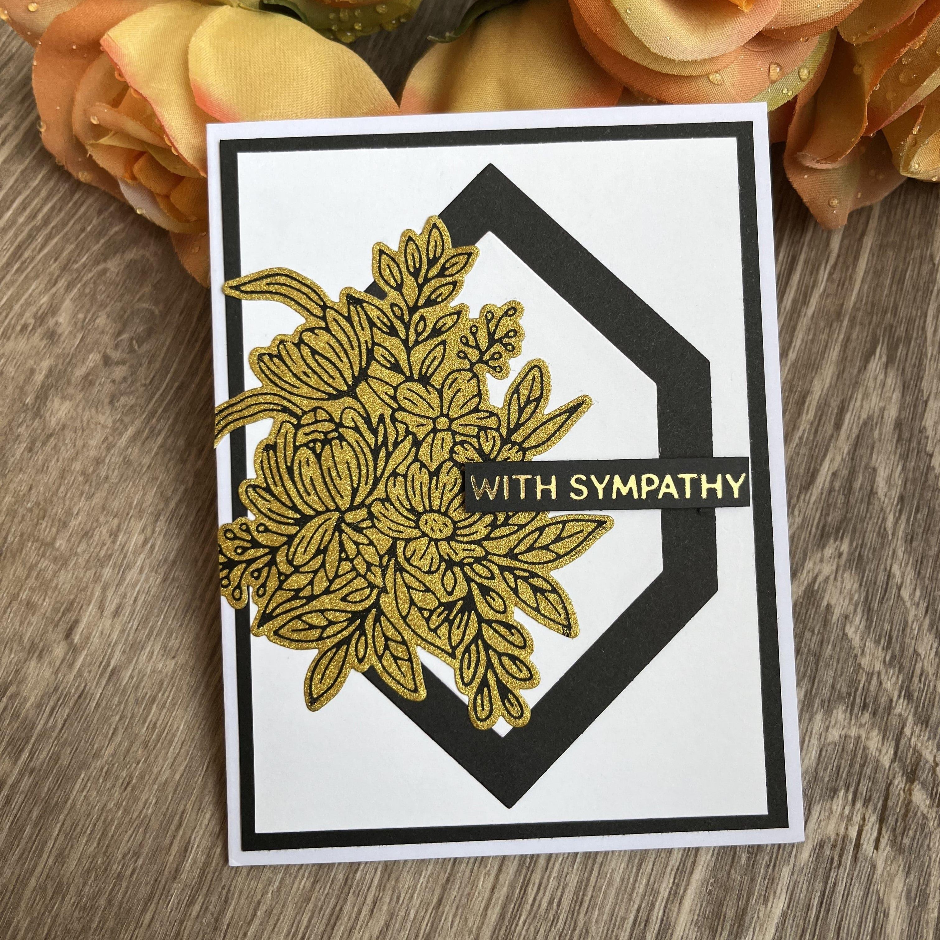 Hexi-Gem Blooms Glimmer Hot Foil Plate & Die Set from the Hexi-Gems ...