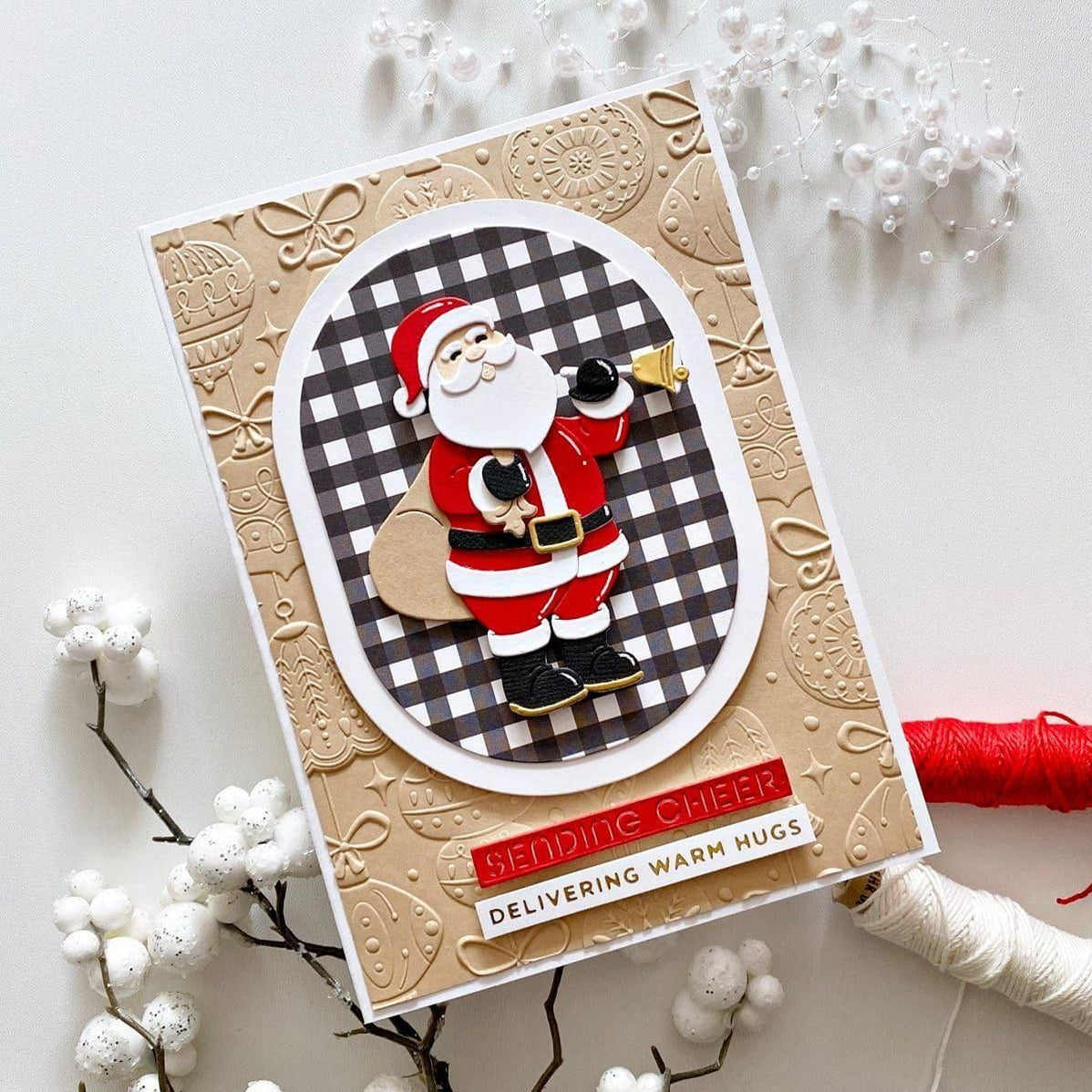 Vintage Ornaments 3D Embossing Folder from the Classic Christmas ...