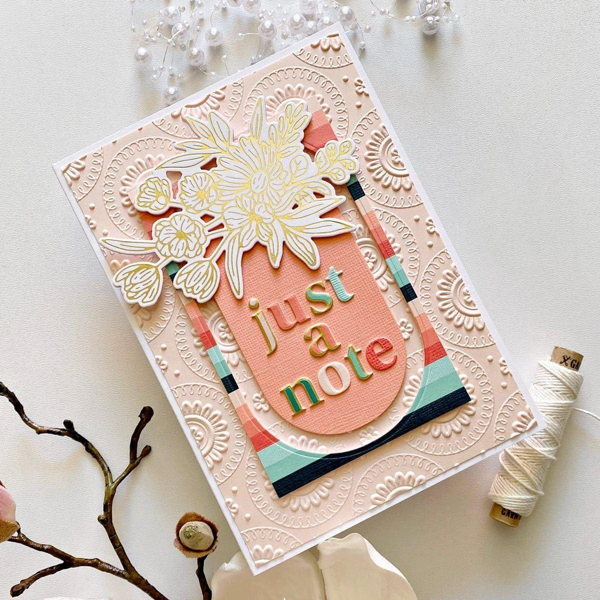 Mandala Blooms 3D Embossing Folder from the Sealed for Summer Collecti ...