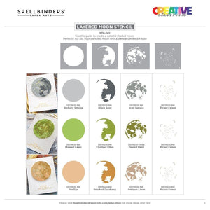 Layered Full Moon Stencil from Celestial Zodiacs Collection ...