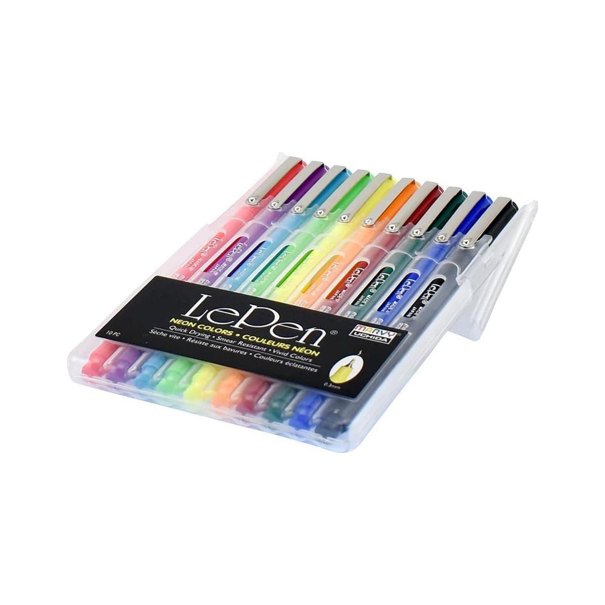 Uchida Le Pen Neon 10 Piece Set - Spellbinders Paper Arts