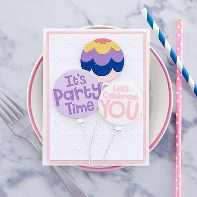 Color Block Balloons Etched Dies | Birthday Celebrations - Spellbinders ...