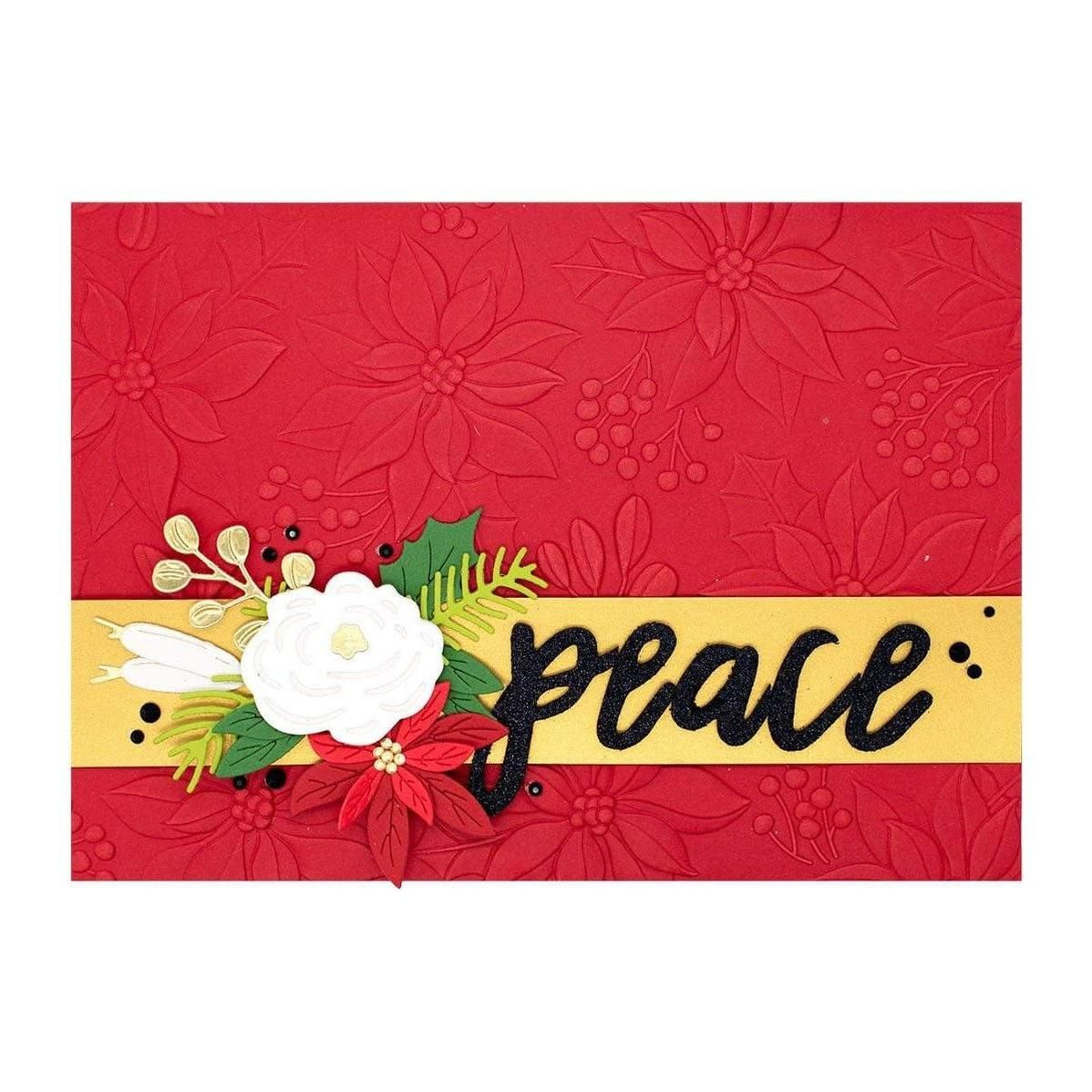 Scenic Poinsettias 3D Embossing Folder - Spellbinders Paper Arts