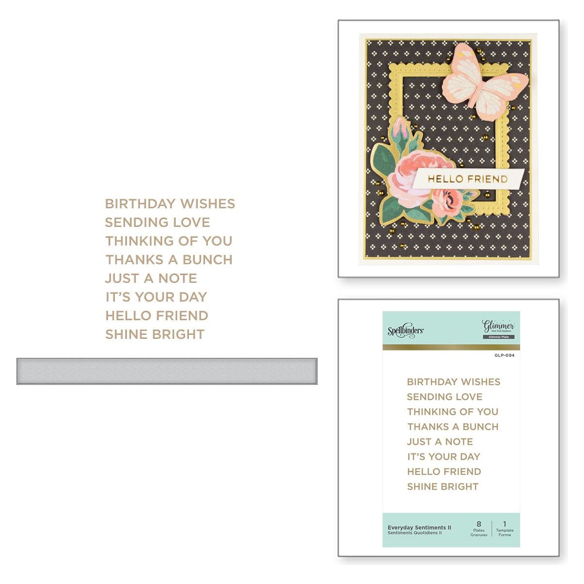 Glimmer Hot Foil Plates & Die Sets | Spellbinders Paper Arts ...