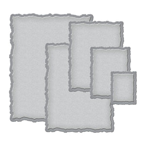 Nestabilities® Deckled Rectangles LG Etched Dies - Spellbinders Paper Arts