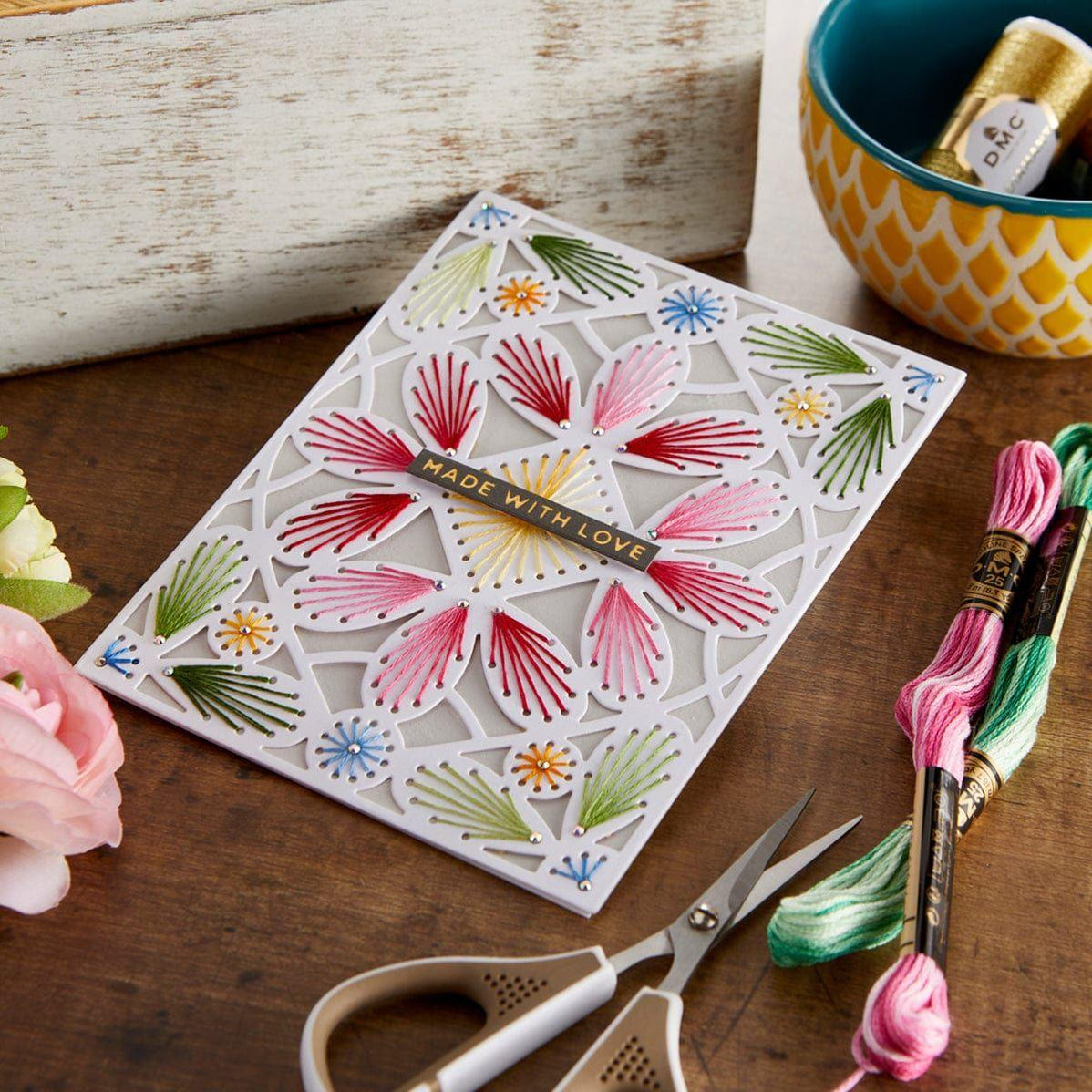 Stitched Petal Frame Dies | Spring Into Stitching Collection ...