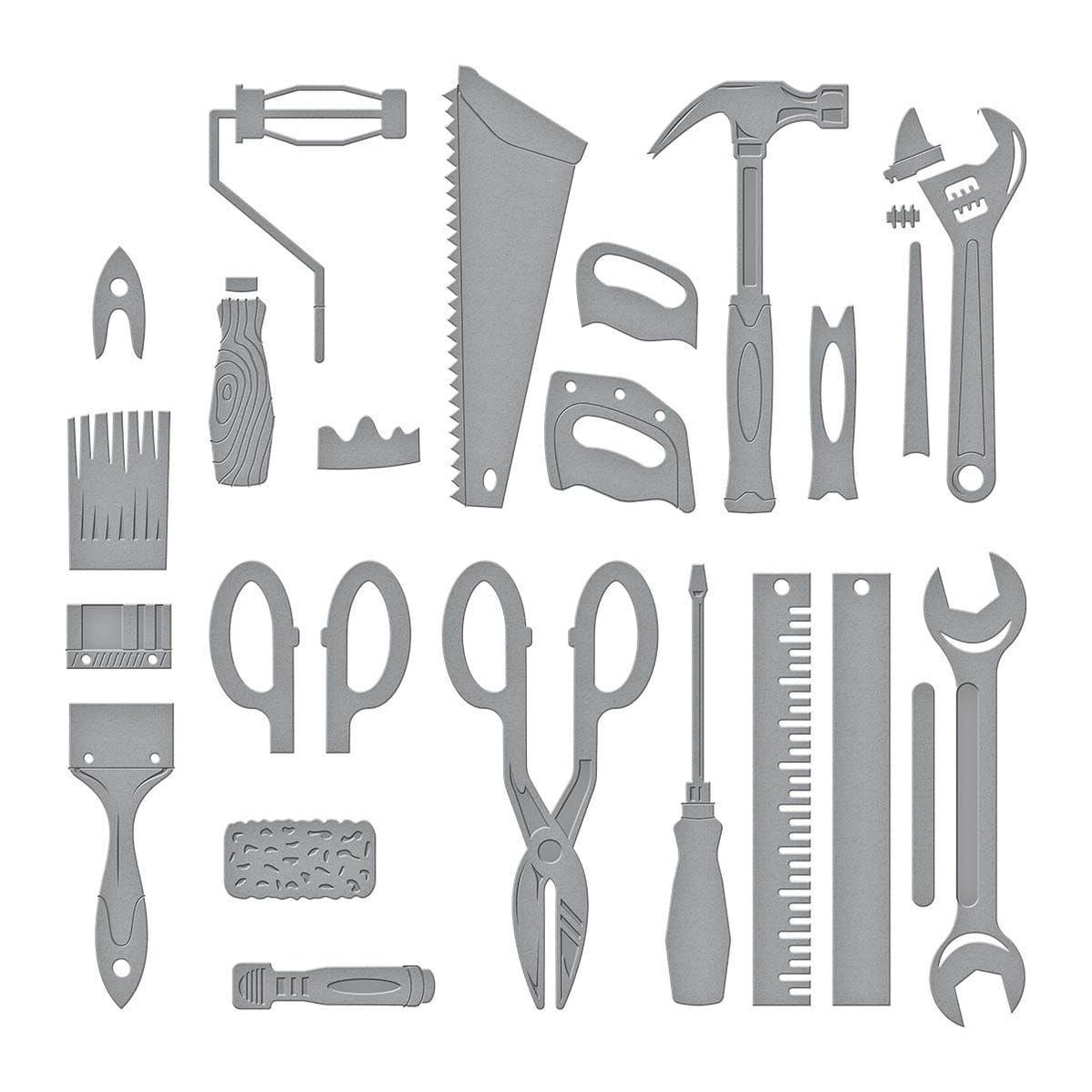 All the Tools Etched Dies from Toolbox Essentials Collection Dies ...