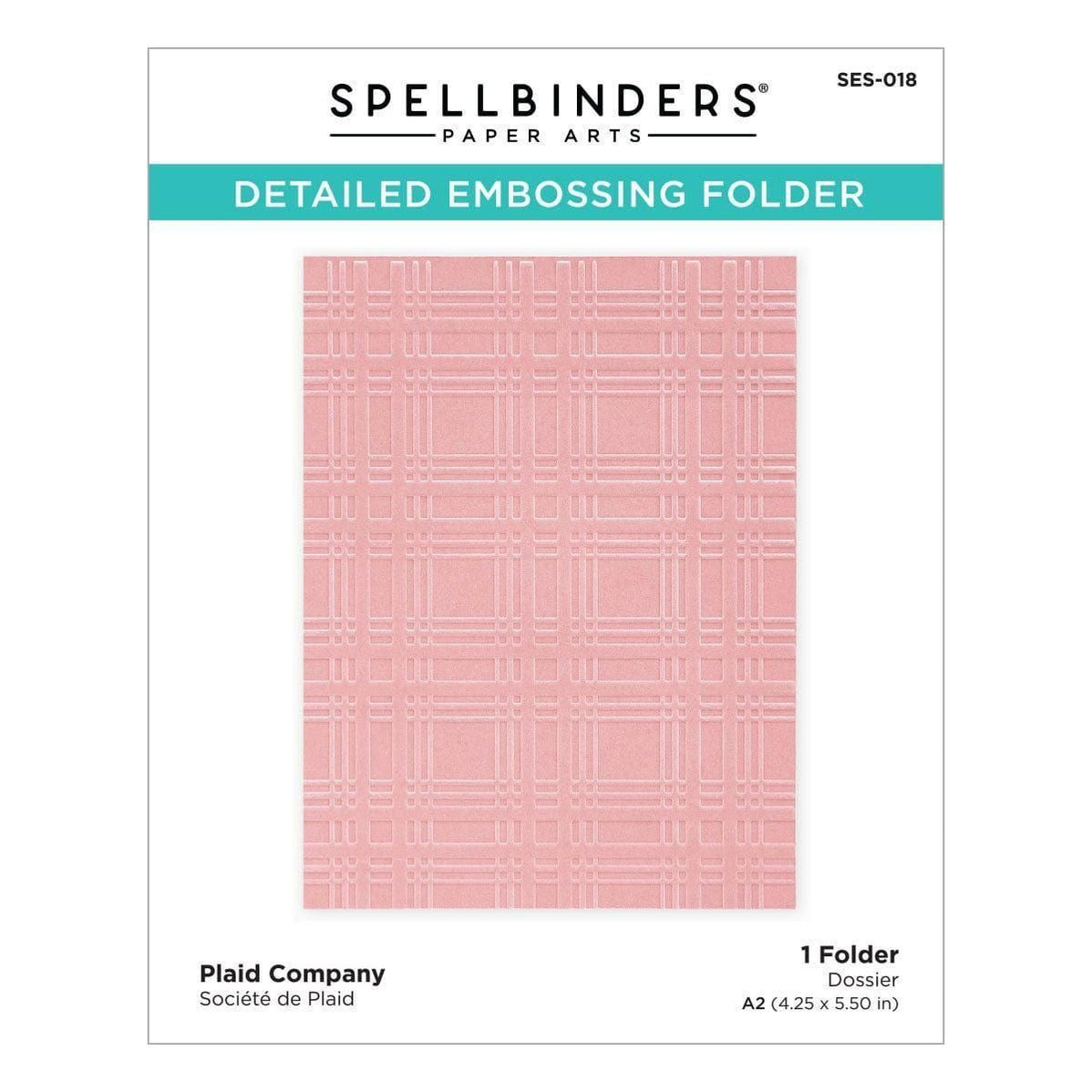 Plaid Company Embossing Folder - Spellbinders Paper Arts