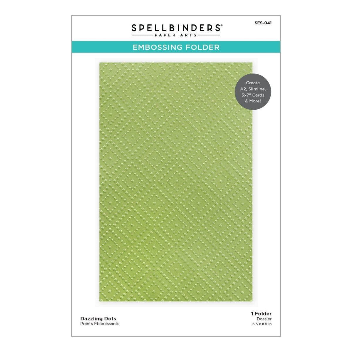 Dazzling Dots | Embossing Folder | Spellbinders Paper Arts ...