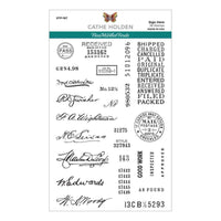 Sign Here Stamp Set from Flea Market Finds Collection Clear Stamps ...