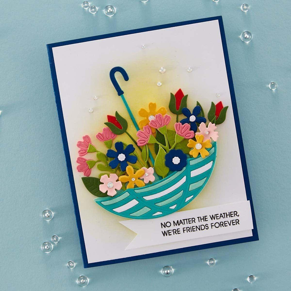 Umbrella Bloom Etched Dies | Spellbinders - Spellbinders Paper Arts